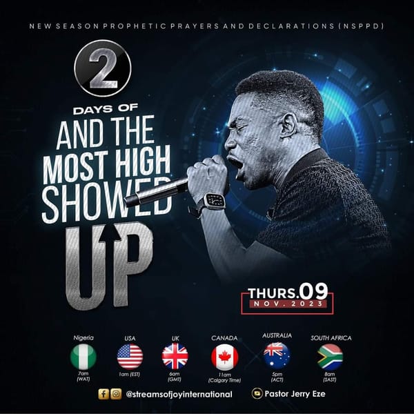 NSPPD | 2 DAYS OF 'AND THE MOST HIGH SHOWED UP' || NSPPD || 9TH ...